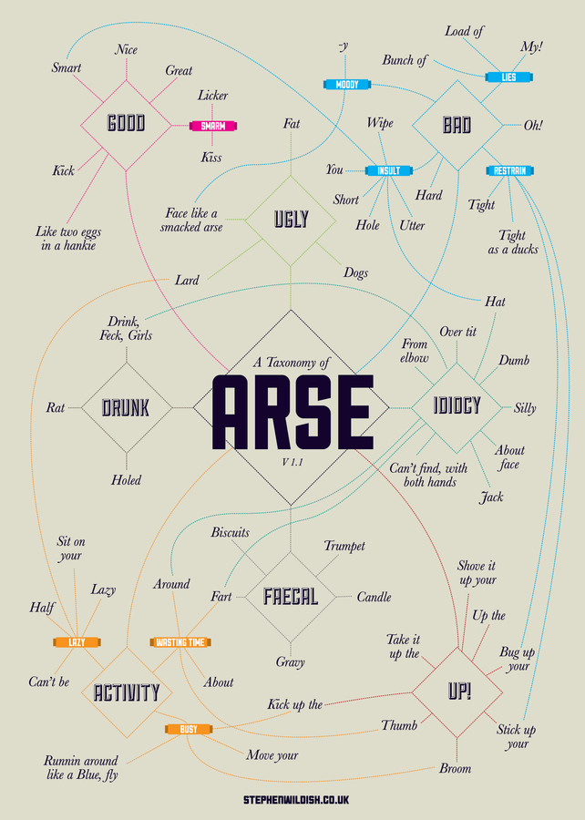 A Taxonomy of Arse Infographic